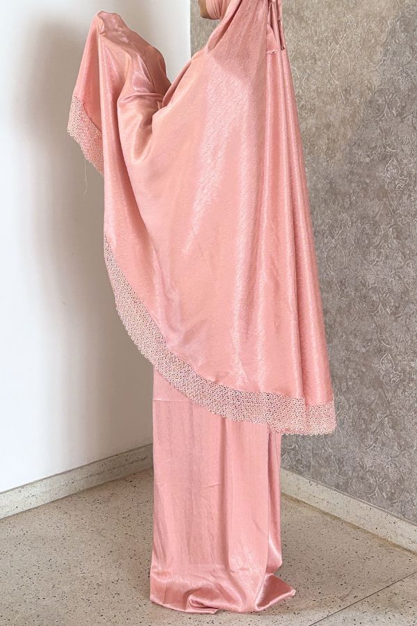 Lace Prayer Cloth - Peach